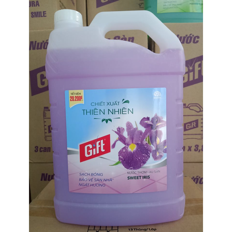 Nước lau sàn Gift hương hoa IRIS 3.8kg | Shopee Việt Nam