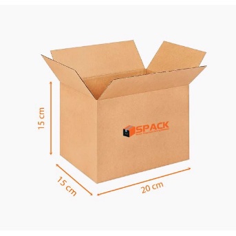 Combo 10 Hộp carton 20x15x15 cm - Hộp carton trơn | Shopee Việt Nam