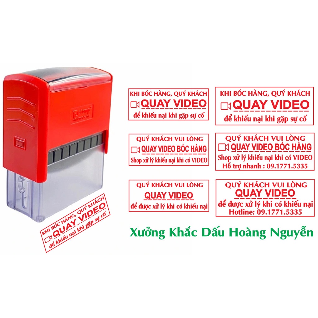 Khắc dấu QUAY VIDEO KHI MỞ HÀNG để hỗ trợ khiếu nại | Shopee Việt Nam
