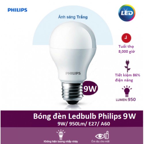 BÓNG LED BUB PHILIPS 9W | Shopee Việt Nam