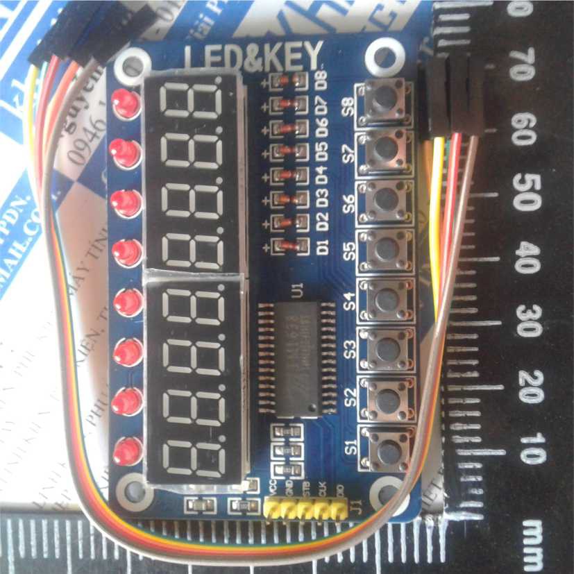 Module Led & Key TM1638 8 Led 8 Key dùng cho Arduino/ VĐK… kde0302 ...