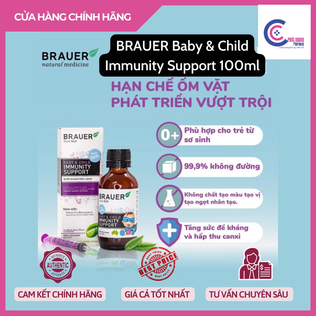 Siro tăng cường sức đề kháng Brauer Baby & Child Immunity Support ...