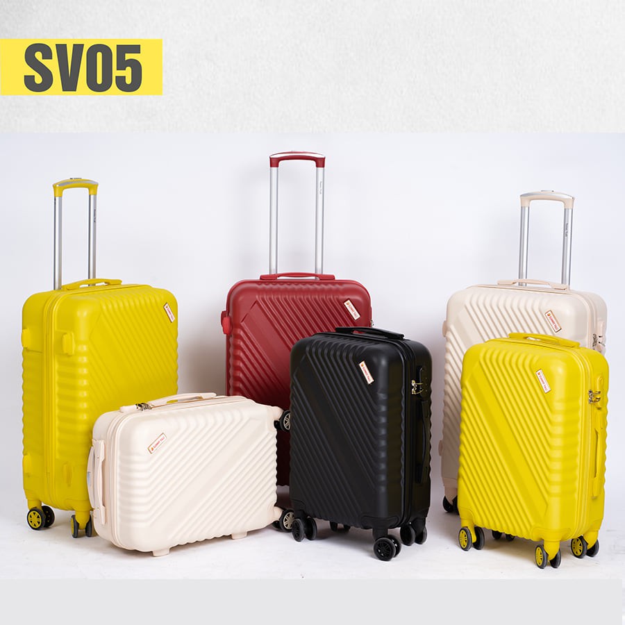 COMBO Vali Sunny SV05 Size 20 - size 24 inch, chống va đập, chống trầy ...