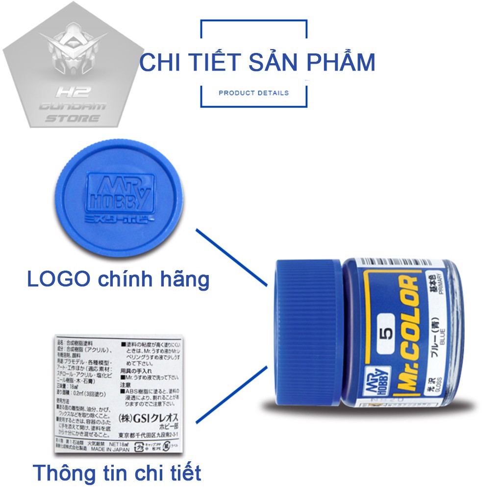 [Mr.Hobby] Sơn mô hình Mr.Color C1-C20 (Màu Basic) | Shopee Việt Nam