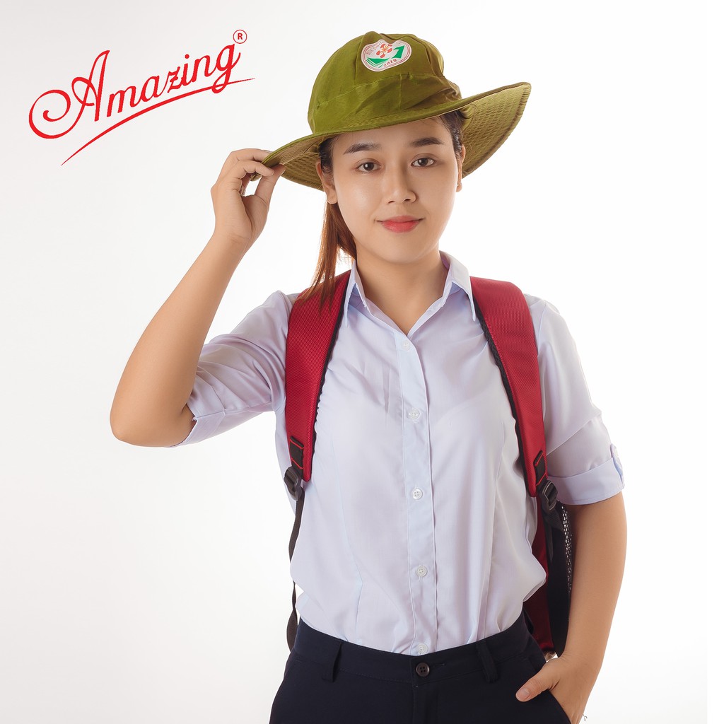 Áo sơ mi nữ trắng chiết 4 ben eo Amazing,tay lỡ, đồng phục học sinh ...
