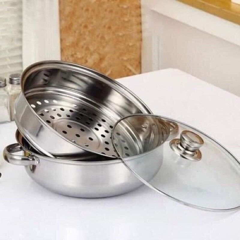 Nồi hấp inox 2 tầng | Shopee Việt Nam