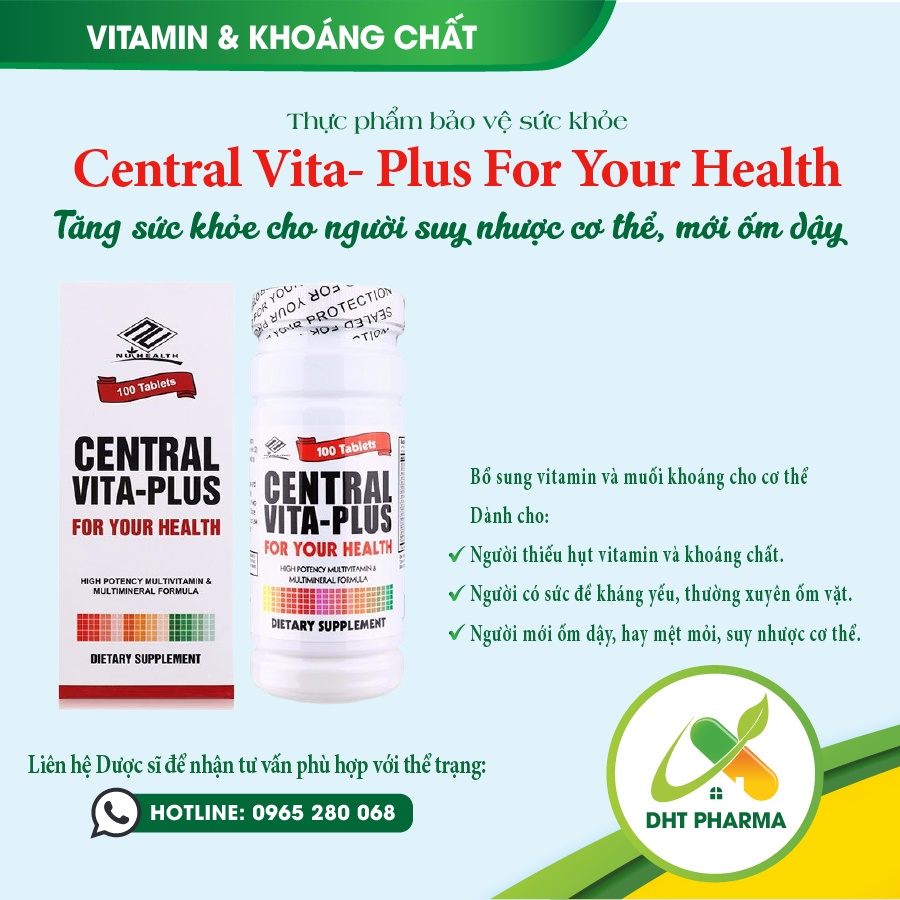 Central Vita- Plus For Your Health tăng cường sức khỏe cho người suy ...