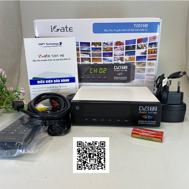 (Tặng Kèm HDMI) Đầu thu kỹ thuật số DVB T2 VNPT Igate T201HD chính hãng new | Shopee Việt Nam