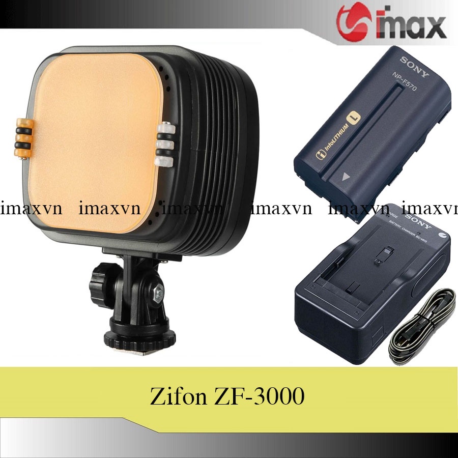 Đèn Led Video Zifon ZF-3000 Version II (New) + Bộ 01 pin và 01 sạc F570 ...