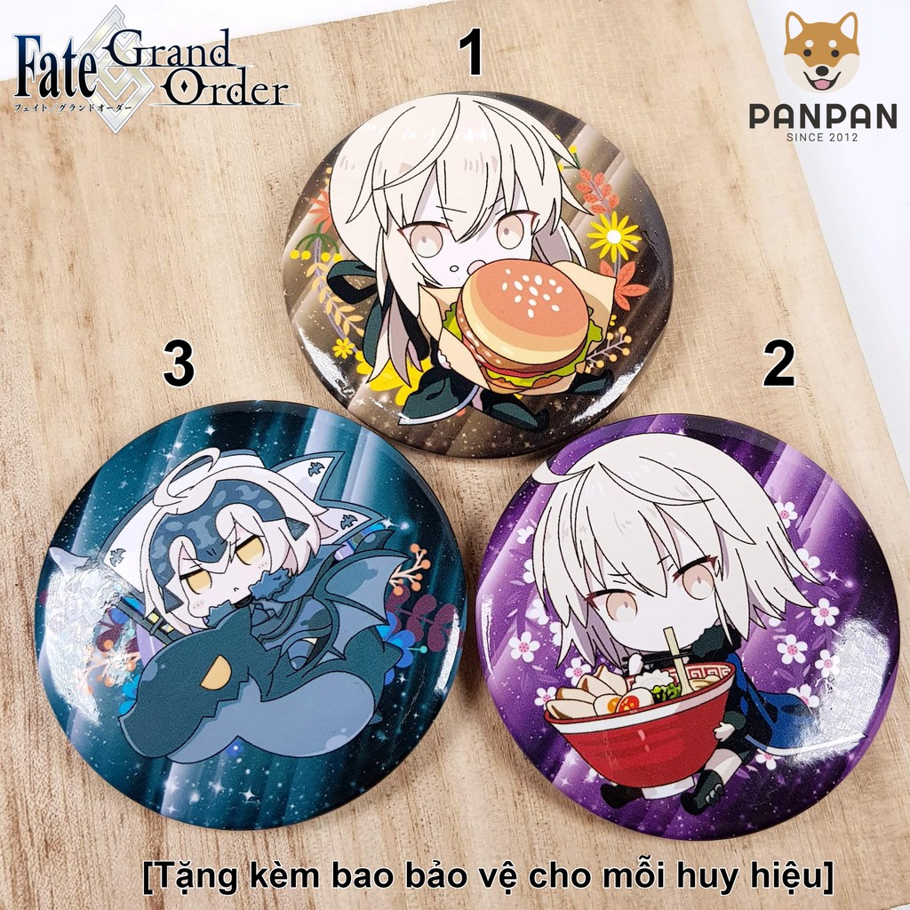 [TẶNG KÈM BAO BẢO VỆ] Huy hiệu lẻ Fate/Grand Order Ăn Vặt (6CM ...