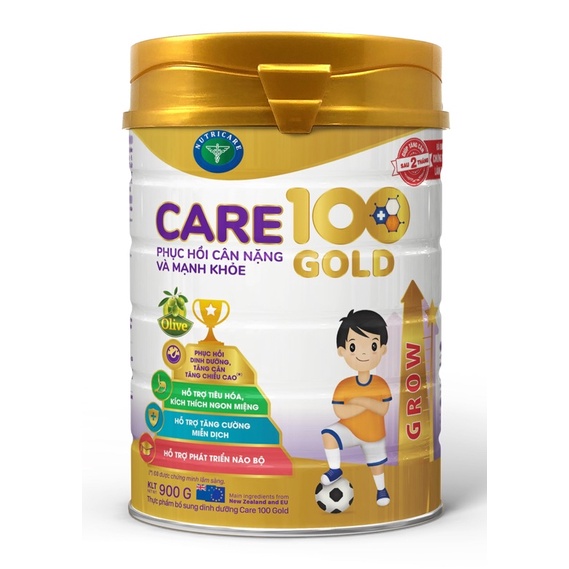 Sữa bột Nutricare Care 100 Gold Grow 900gam (mẫu mới) | Shopee Việt Nam
