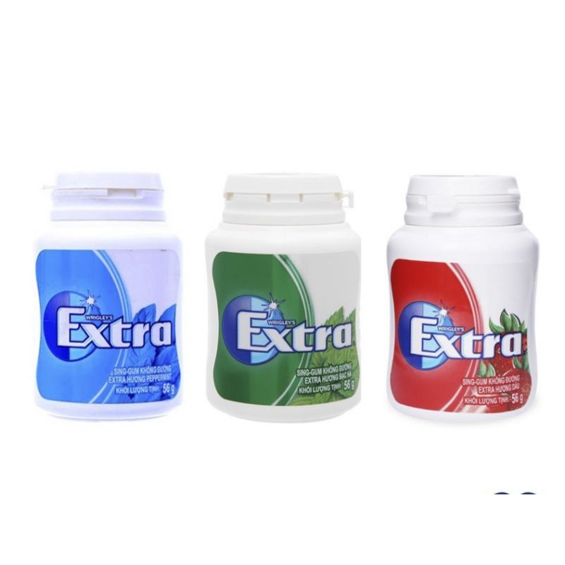 KẸO SIN-GUM EXTRA KHÔNG ĐƯỜNG HỦ 56G(3 MÙI NHƯ HÌNH) | Shopee Việt Nam