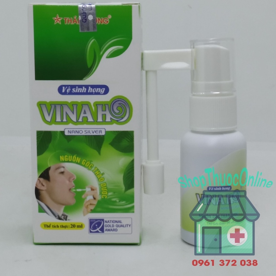 Xịt họng VINAHO Sao Thái Dương - Hỗ trợ làm giảm các chứng ho chai xịt ...