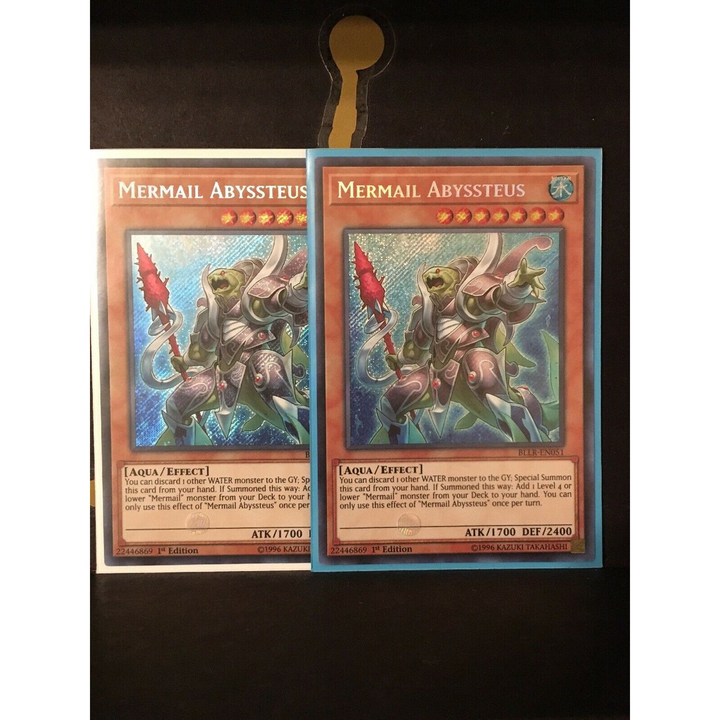 Thẻ bài YUGIOH - Mermail Abyssteus - BLLR-EN051 - Secret Rare | Shopee ...