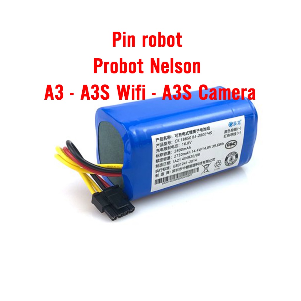 Pin robot hút Probot Nelson A3, A3S Wifi, A3S Camera. | Shopee Việt Nam