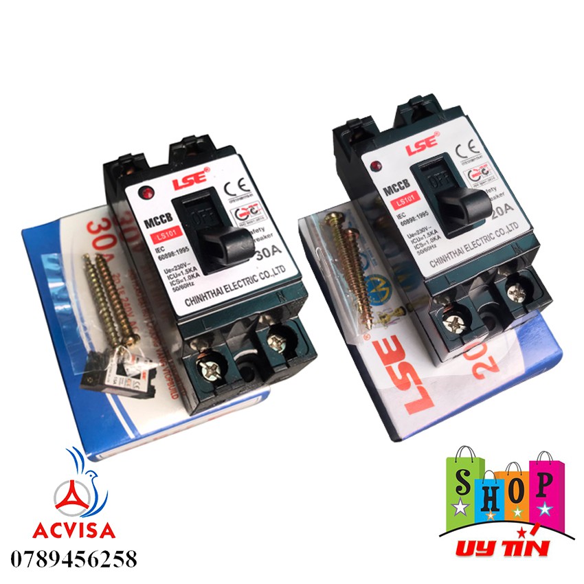 [LSE] Cầu Dao An Toàn (Aptomat 20A-30A Vỏ + đế) | Shopee Việt Nam
