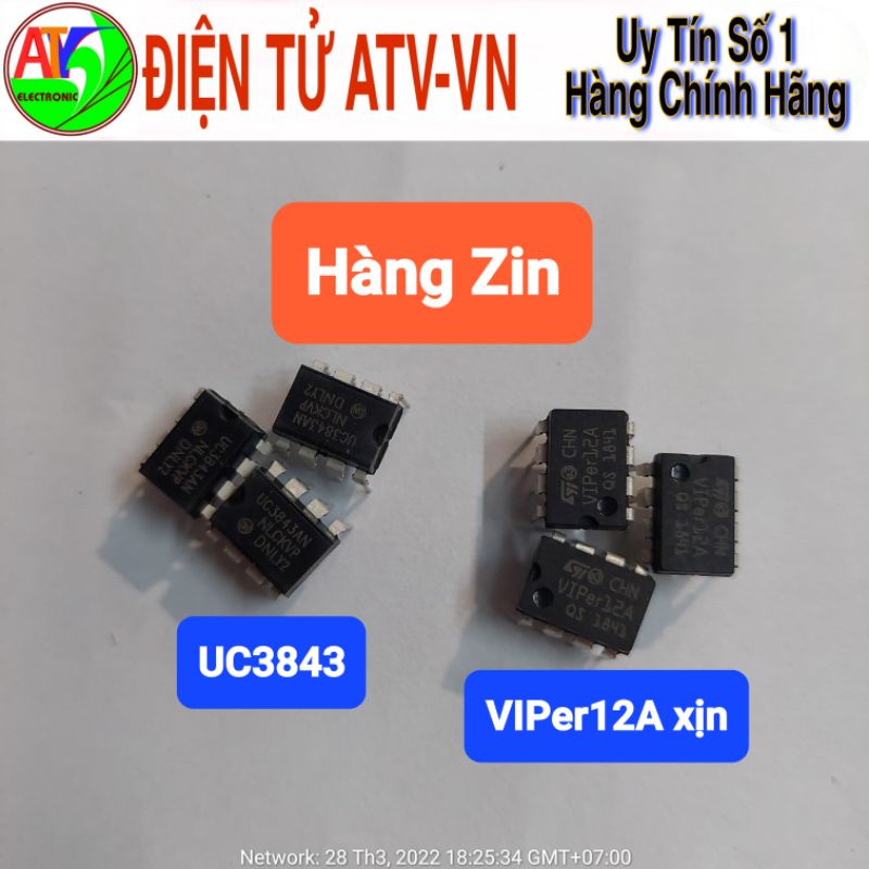 UC3843 - UC3842 - VIPer12A - VIPer22A - LY2015 chính hãng xịn 3843 3842 | Shopee Việt Nam