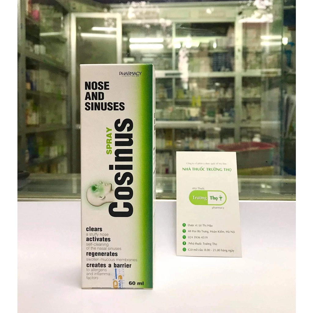 Nước Xịt Xoang - Vệ Sinh Mũi COSINUS SPRAY (CHAI 60ML) | Shopee Việt Nam