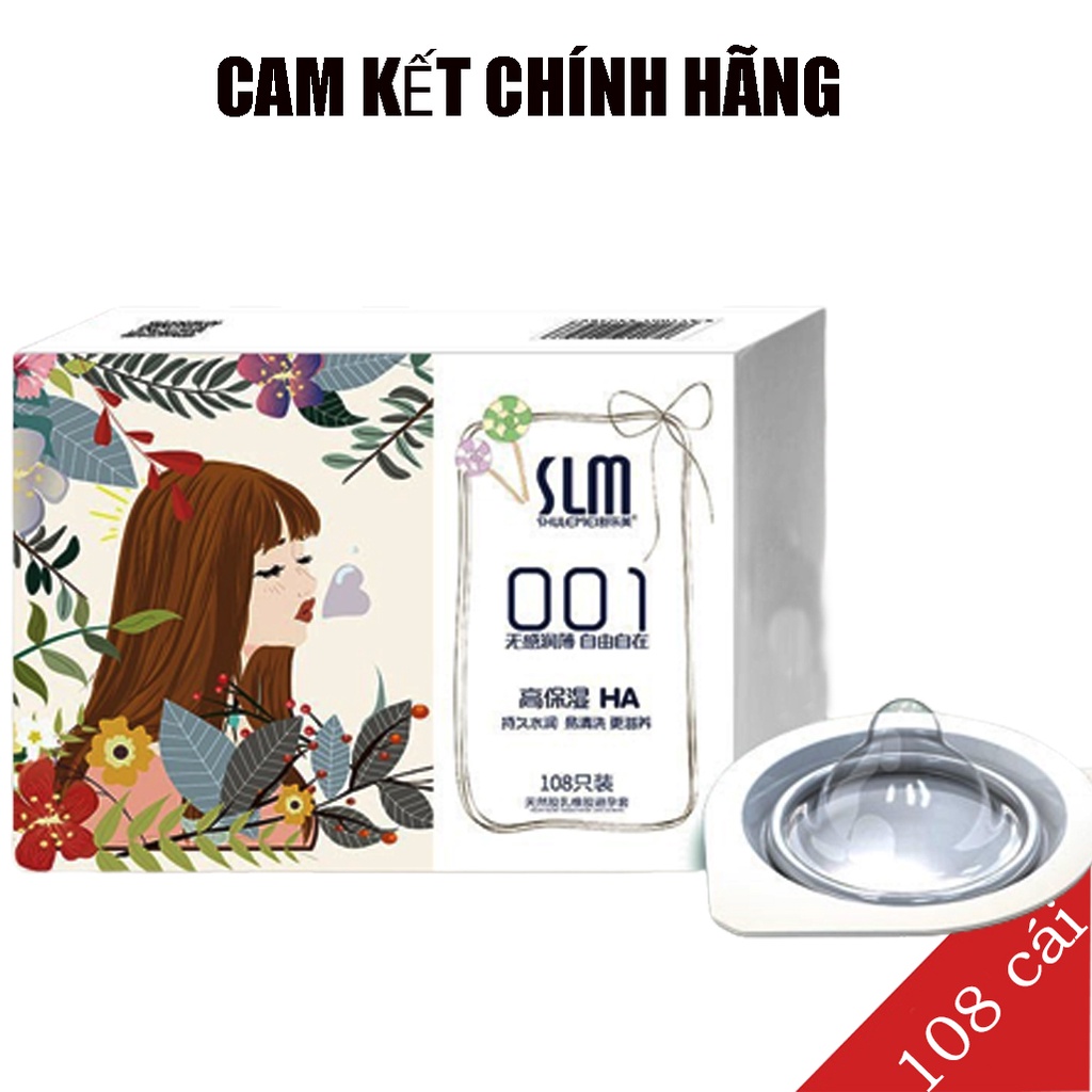 bao cao su trung quốc cao cấp SLM , siêu mỏng 001 siêu dai (hộp108cái ...