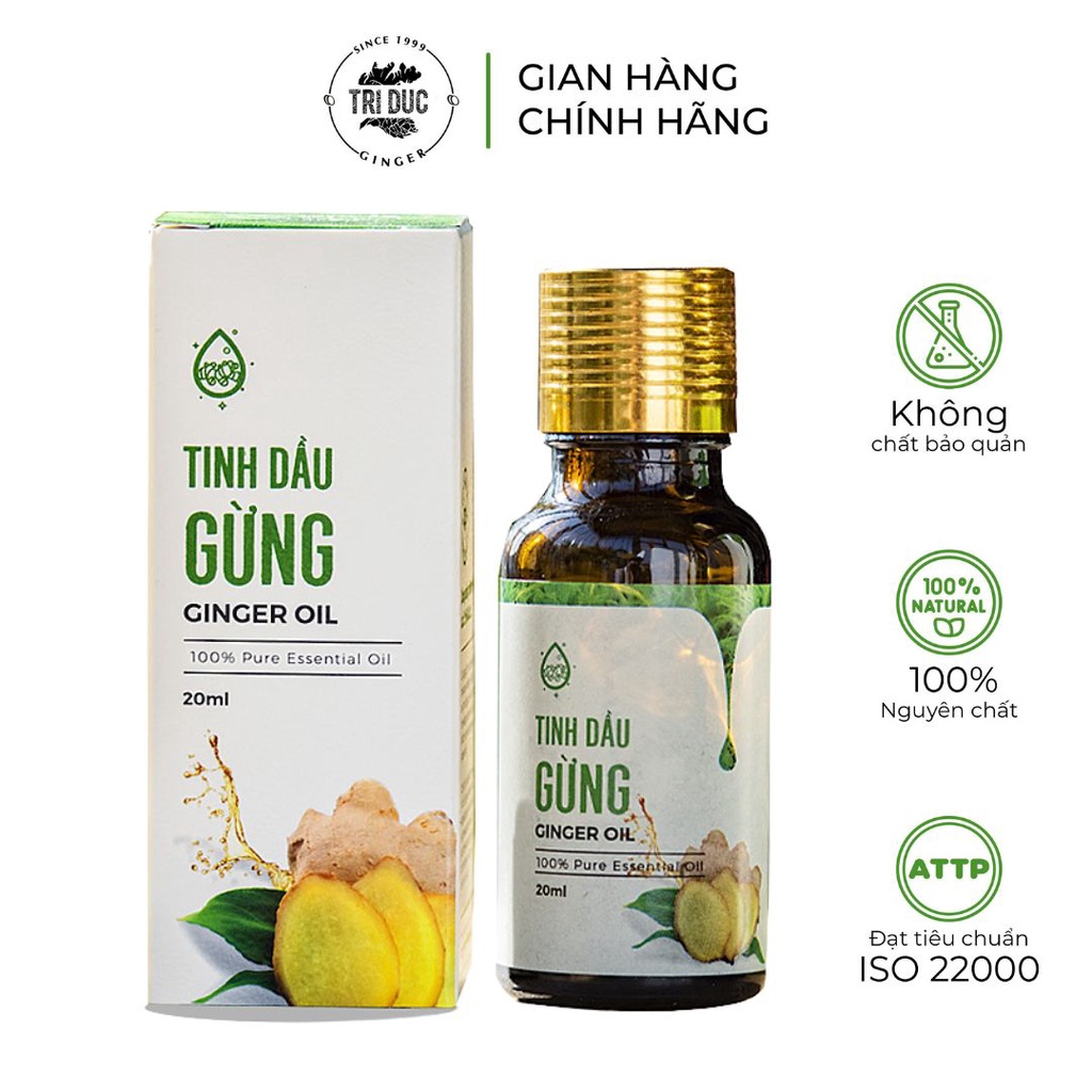 Tinh Dầu Gừng Nguyên Chất Trí Đức – 100% Từ Thiên Nhiên - Lọ 20ml - Trí ...