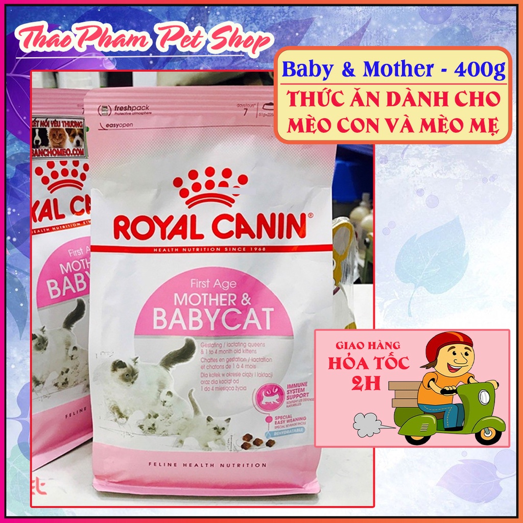 Thức ăn cho mèo con và mèo mẹ Royal Canin Baby & Mother - 400g | Shopee ...