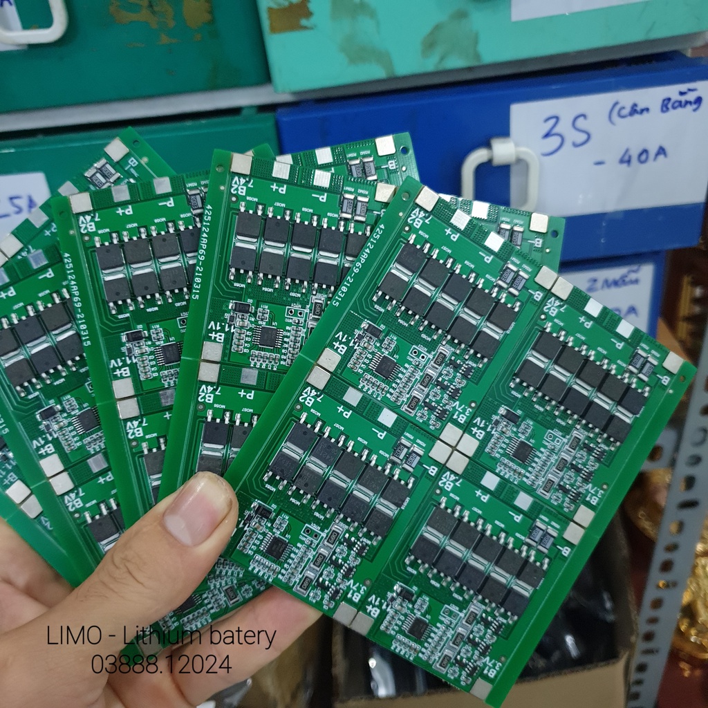 Mạch 3S 30A Full 10 Fet xả 30A ổn định. Mạch bảo vệ sạc xả cân bằng cho ...