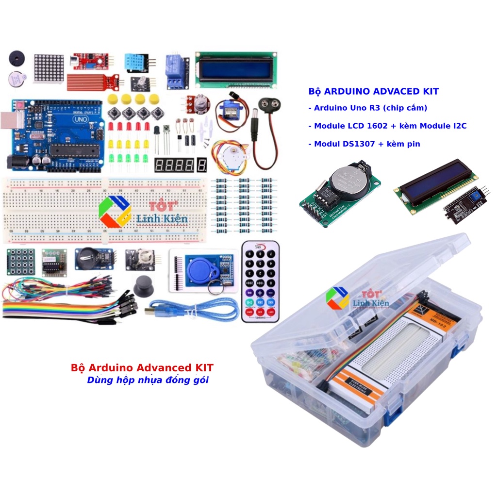 [Có VAT - Kèm tài liệu] Arduino Advanced Kit - Bộ Arduino Uno R3 nâng cao | Shopee Việt Nam