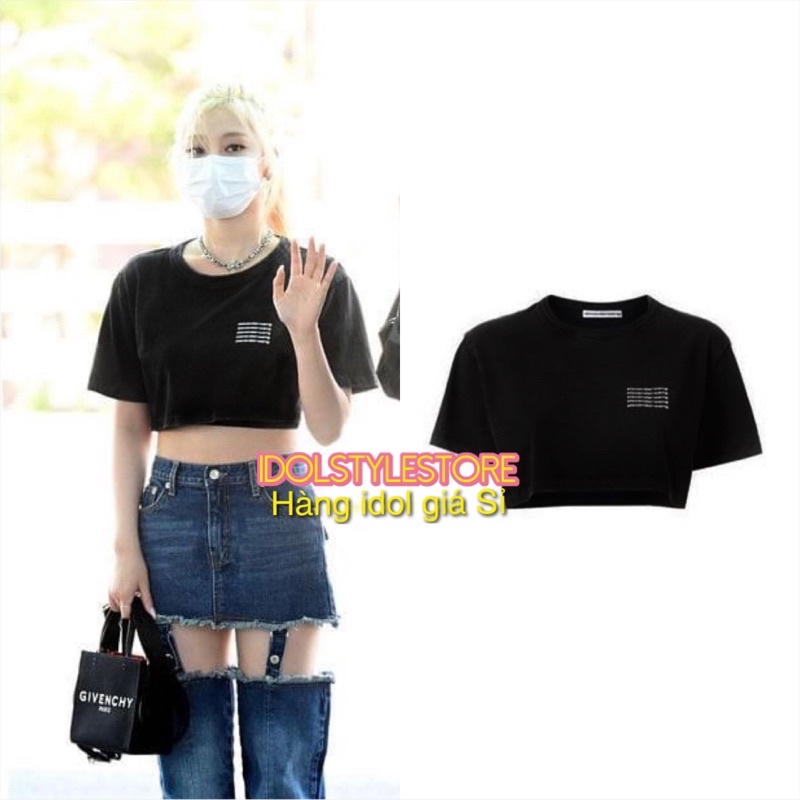 áo croptop wang như NingNing Aespa trong airport | Shopee Việt Nam