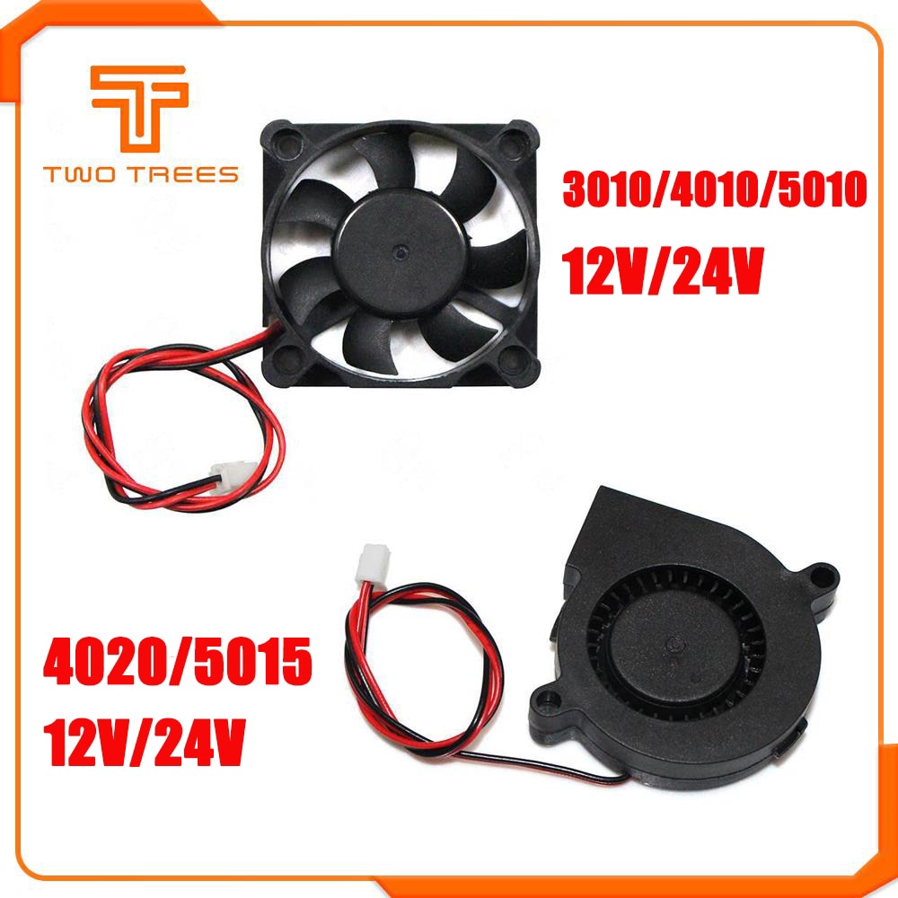 Quạt Tản Nhiệt DC 4020 5015 3010 4010 5010 6010 12V / 24V Cho Máy In MakerBot RepRap | Shopee ...