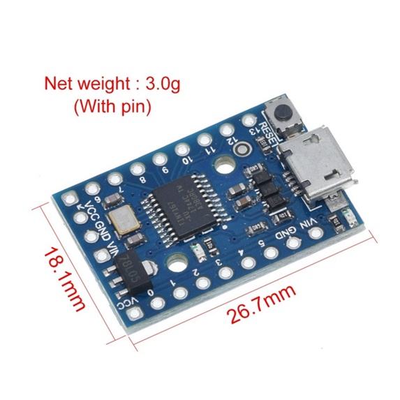 Kit ATTINY167 Digispark Pro Kickstarter Sử Dụng Cổng Micro Cho Arduino Usb | Shopee Việt Nam