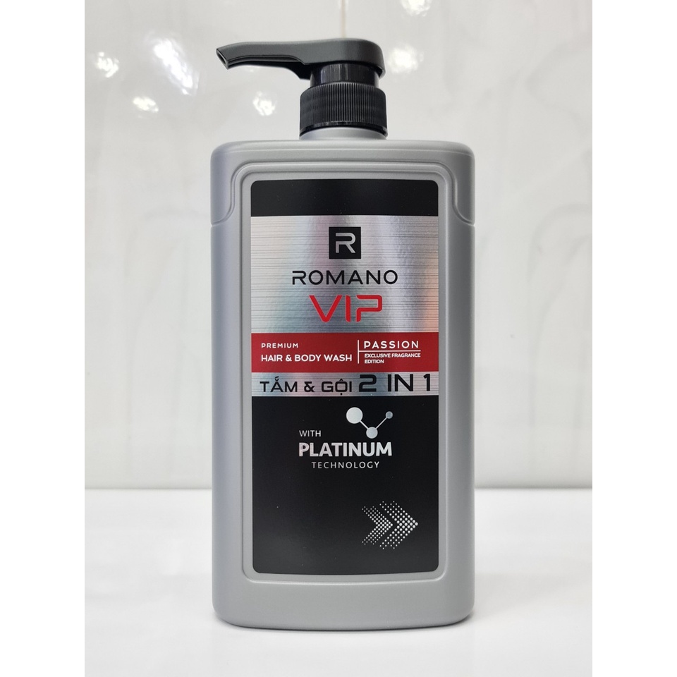 Sữa Tắm Dầu Gội Nước Hoa Cao Cấp Romano VIP 650g | Shopee Việt Nam