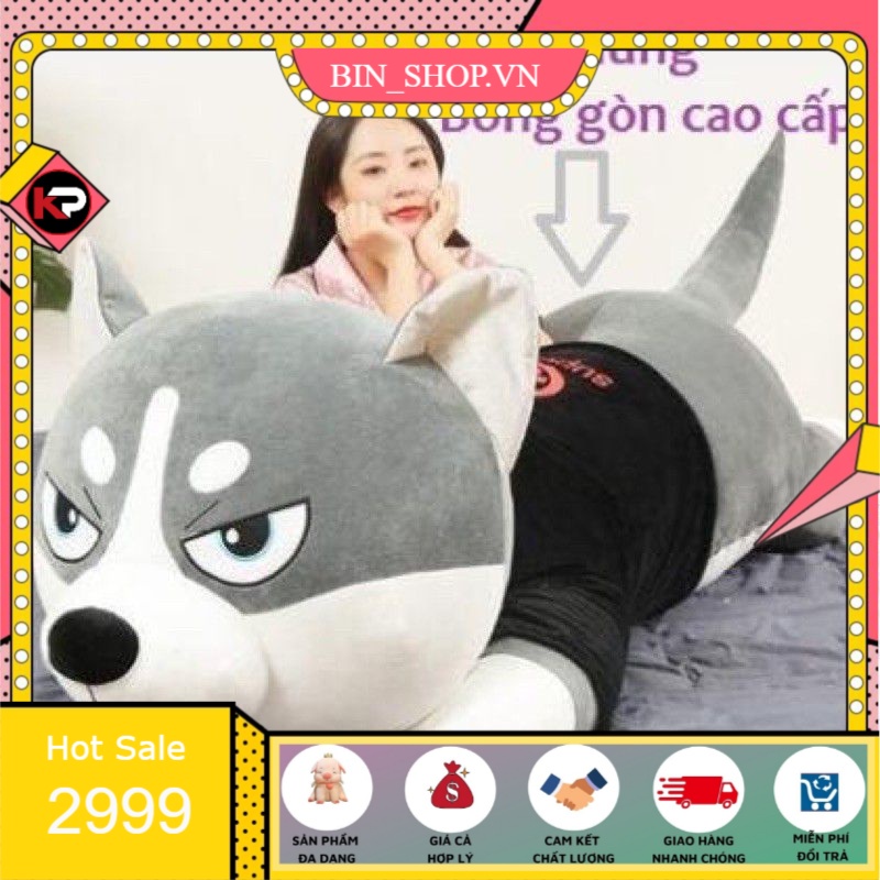 Gấu Bông Chó Husky Cute, Thú Bông Chó Ngáo Siêu dễ Thương, Husky Nhồi ...