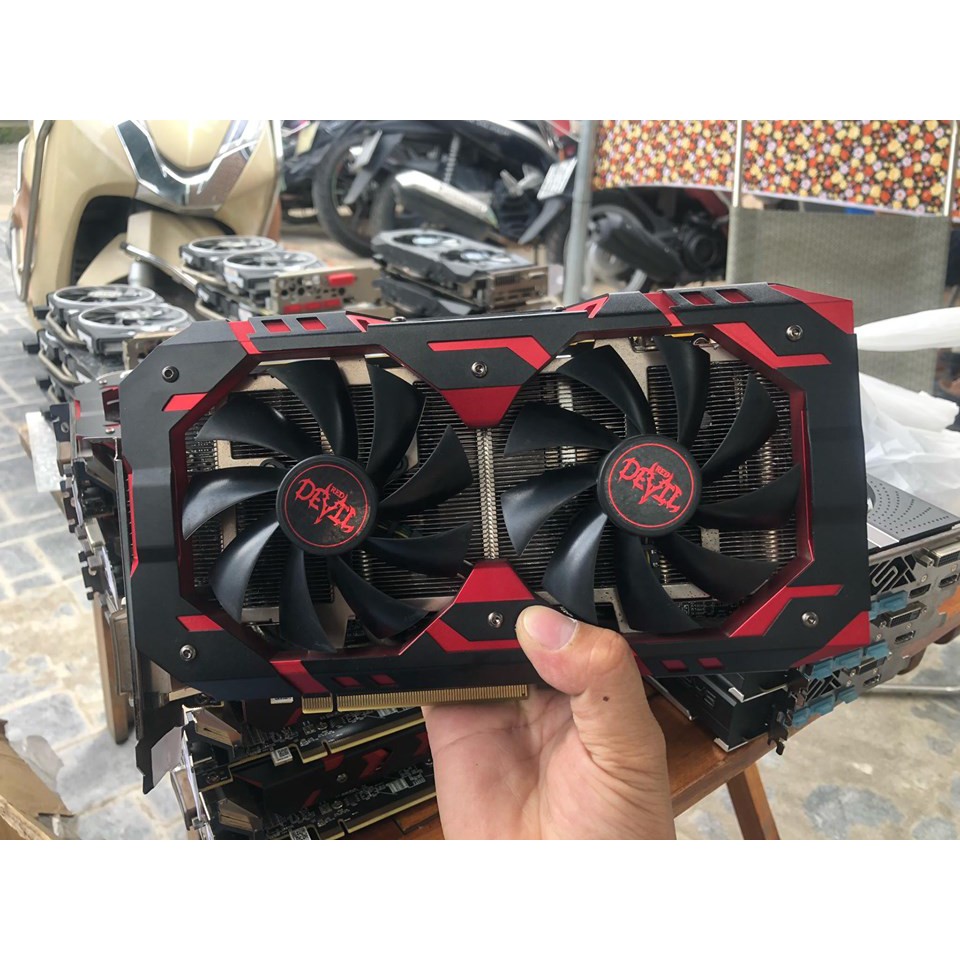 VGA RED DEVIL RX-580 Bộ nhớ 8G | Shopee Việt Nam