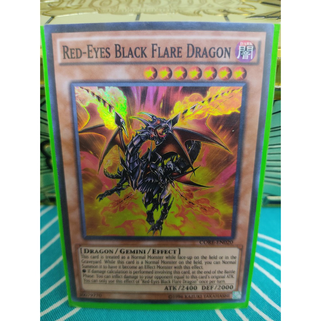[Yugioh Funny Shop] Red-Eyes Black Flare Dragon - CORE-EN020 - Super ...