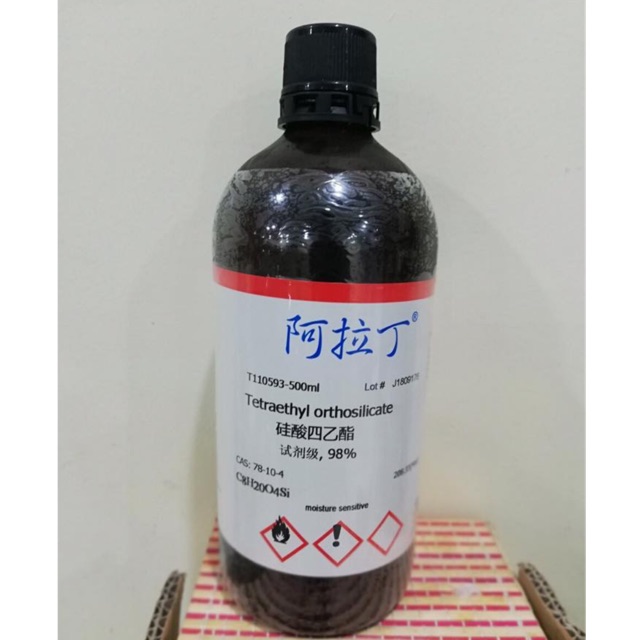 Chất Tetraethyl Orthosilicate Cas 78 10 4 C8h20o4si Chai 500ml Aladdin Shopee Việt Nam
