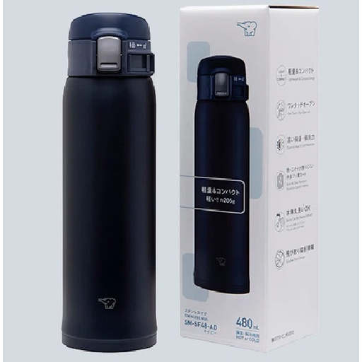 Bình giữ nhiệt lưỡng tính Zojirushi SM-SF48-AD 480ml( màu xanh đen), bảo hành 1 năm chính hãng ...