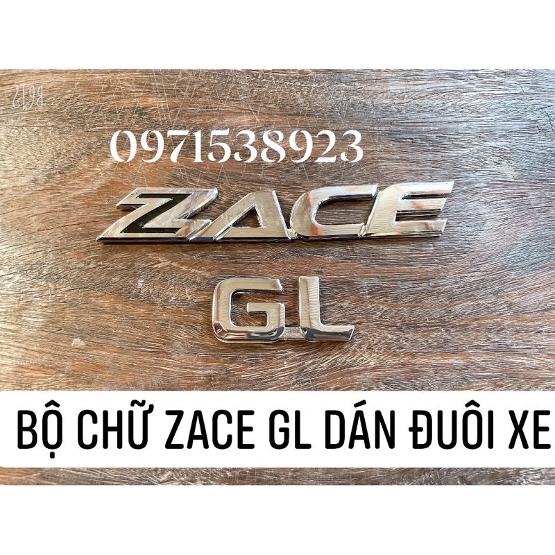 logo chữ ZACE GL dán đuôi xe | Shopee Việt Nam