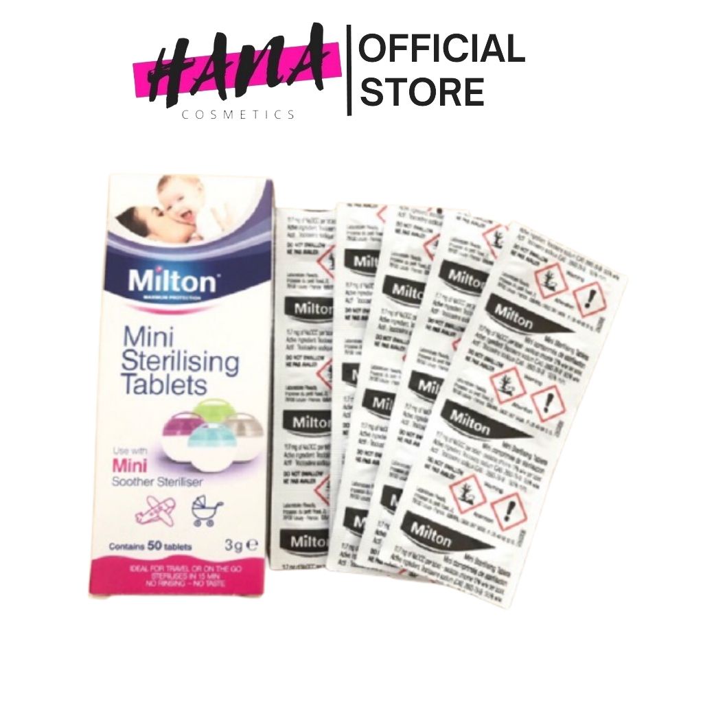 Hộp 50 Viên Tiệt Trùng Milton Dùng Cho Cốc Nguyệt San, Núm Ti, Bình sữa ...