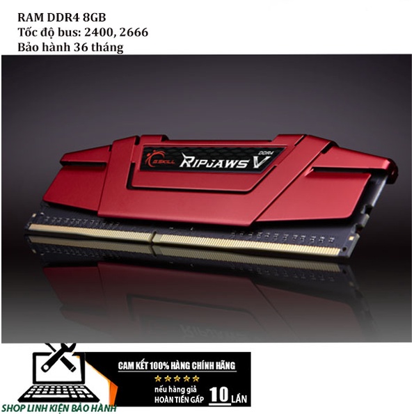 Ram DDR4 PC 8G bus 2400, 2666 GSKILL Tản nhiệt bảo hành 3 năm | Shopee ...