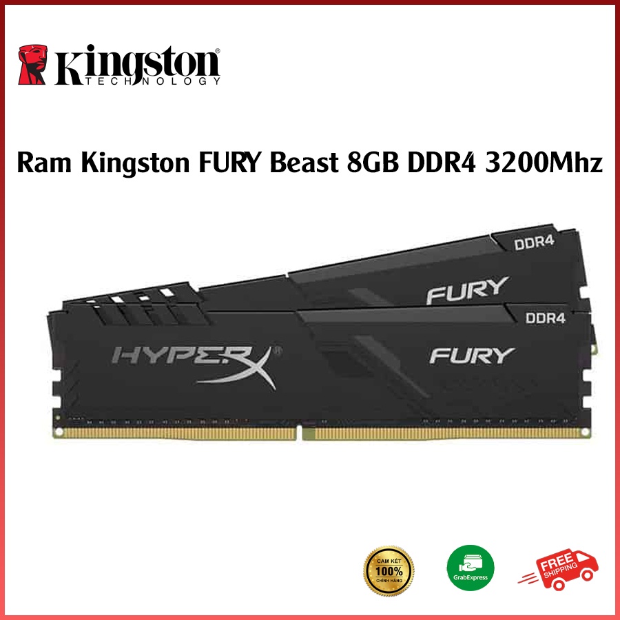 Ram PC Kingston FURY Beast 8GB (1x8GB) DDR4 3200Mhz | Shopee Việt Nam