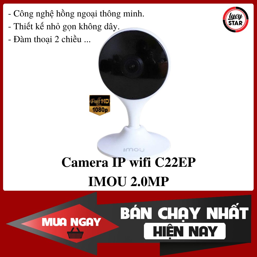 Camera IP Dahua wifi C22EP IMOU 2.0MP chính hãng | Shopee Việt Nam