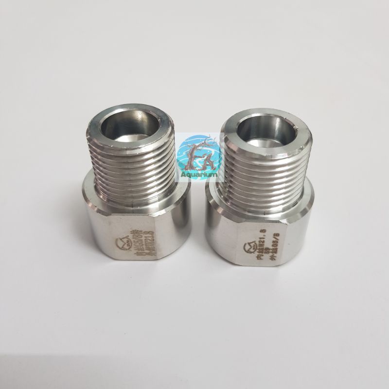 Đầu chuyển ren Co2 inox Mufan từ G5/8 sang W21.8 và ngược lại | Shopee Việt Nam