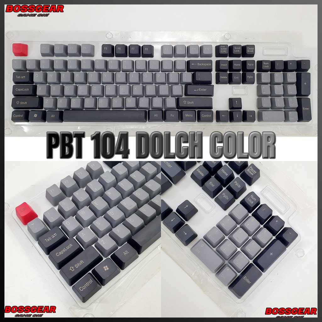 Keycap 108 Phím PBT Dye Sub Màu Dolch ( Thick PBT, OEM Profile, Ansi ...
