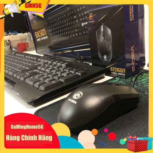 Bộ phím chuột văn phòng E-DRA EK501 + EM601 - Chính Hãng - Bảo hành 24 ...