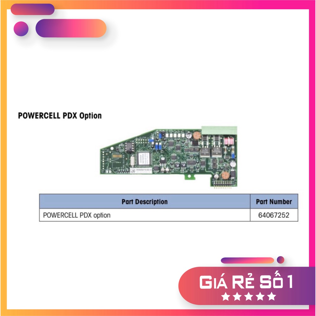 Mạch tín hiệu load cell, cân mettler toledo IND780 POWERCELL PDX option ...