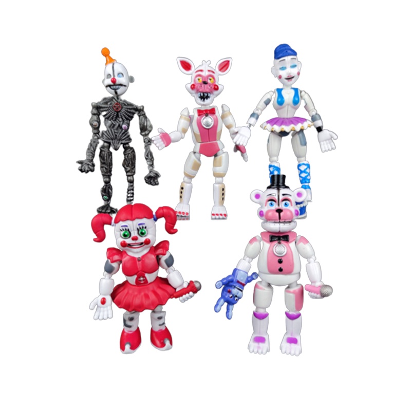 Five Nights At Freddy Action Figure 5pcs FNAF Toys Security Breach ...