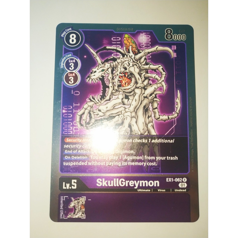 Thẻ bài Digimon - TCG - SkullGreymon / EX1-062' | Shopee Việt Nam