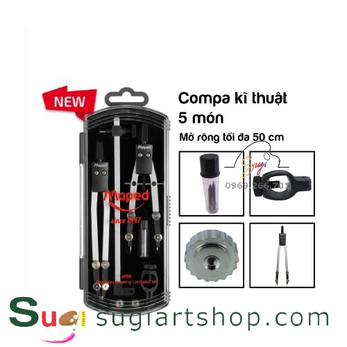 Compa kỹ thuật vẽ vòng tròn lớn 50cm, Maped Precision drawing Compass ...
