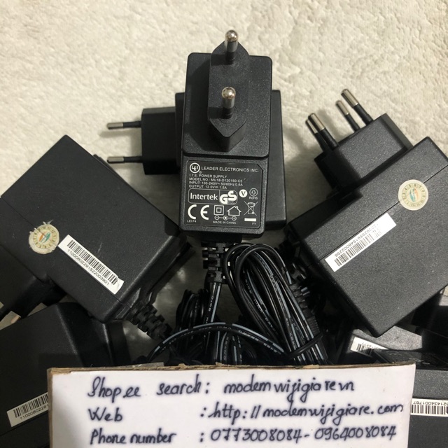 Combo 10 Nguồn Intertek 12V-1.5A dùng cho camera, router wifi và các ...