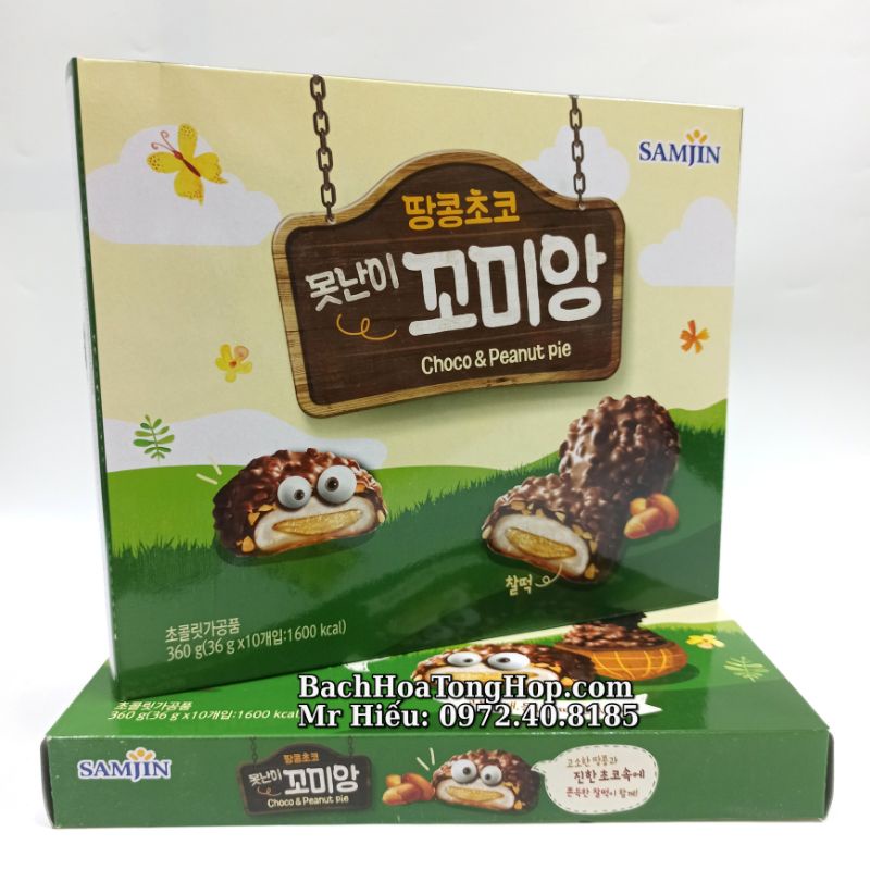 [Hỏa Tốc] Bánh Samjin Choco Peanut 360g | Shopee Việt Nam